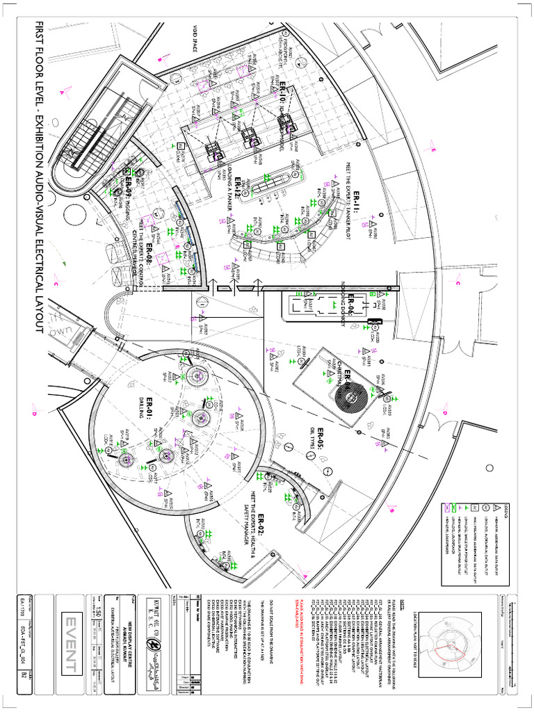 FST - GL - 004 Exhibition Audio-Visual Electrical Layout | PDF