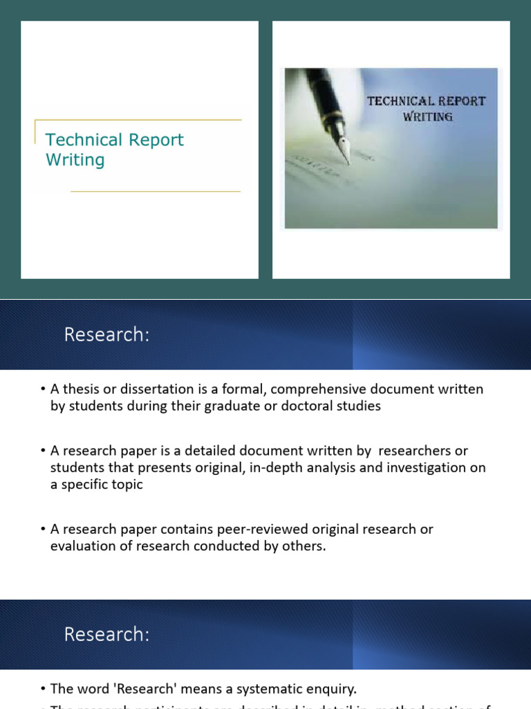 Technical Report Writing (1) | PDF
