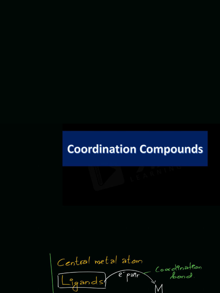 +2 CHEMISTRY - Coordination Compounds Full Chapter Notes-1 | PDF