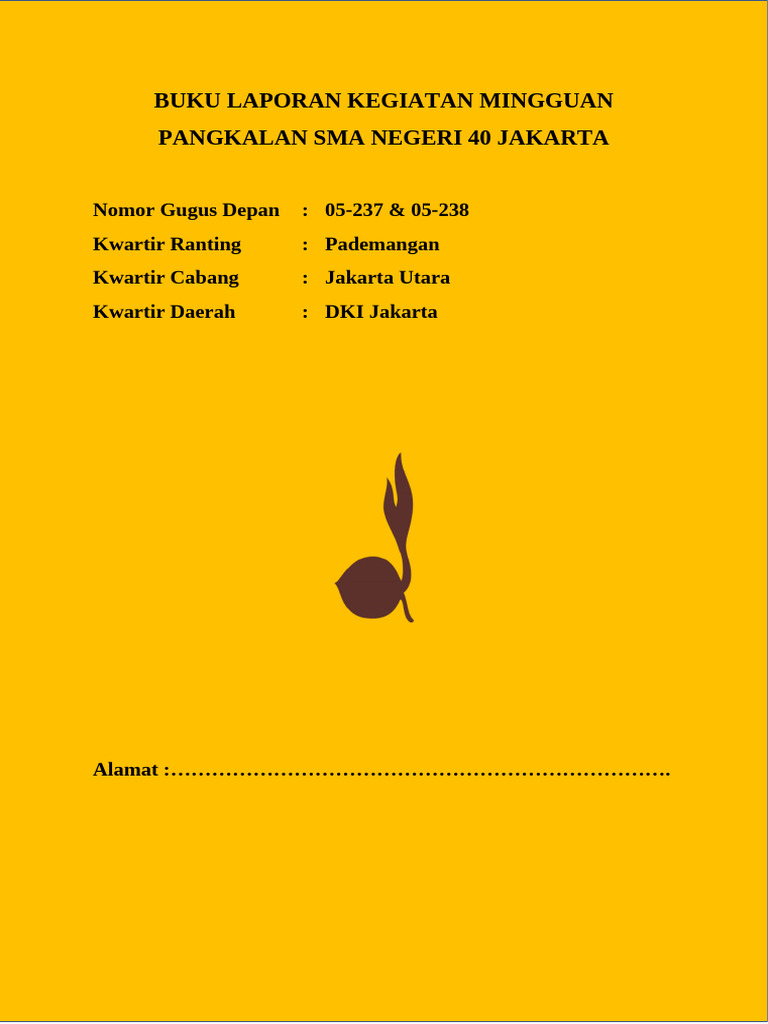 Buku Program Kegiatan Pramuka Mingguan SMA 40 | PDF