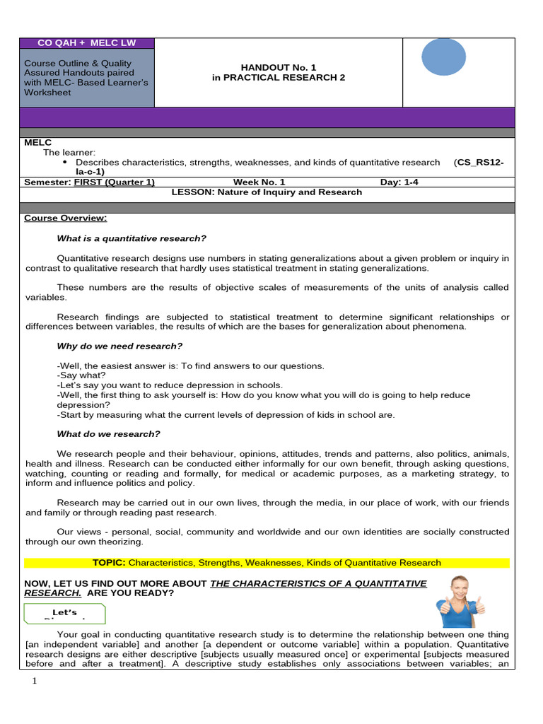 PR2-WEEK-1-HANDOUTS | PDF
