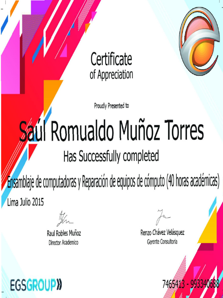 certificados | PDF