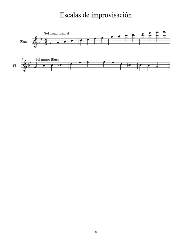 Escalas de Improvisación Do | PDF