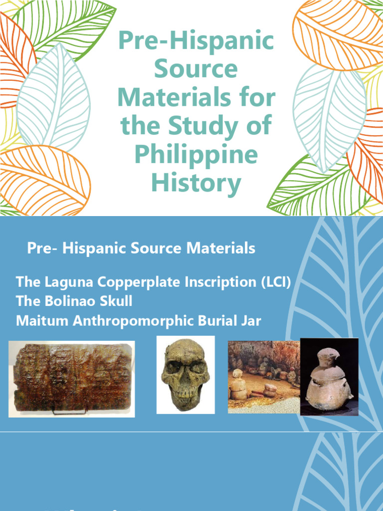 Lesson 5 Pre Hispanic Source Materials | PDF | Philippines