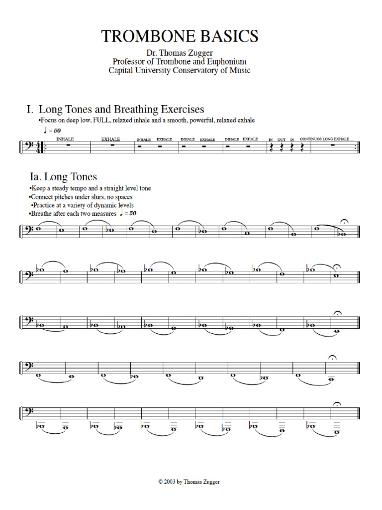 Trombone Basics | PDF