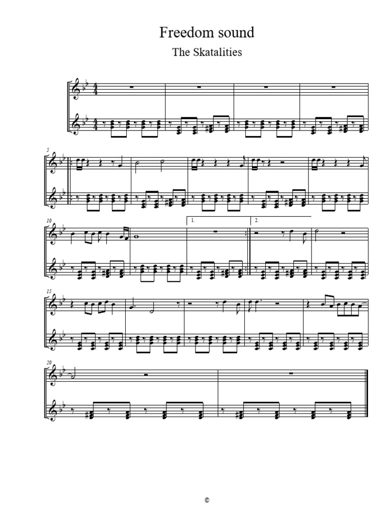 freedom sound ska piano oficial | PDF