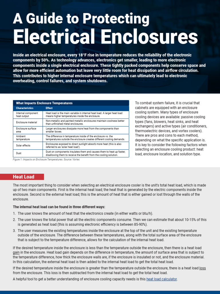 A Guide To Protecting Electrical Enclosures | PDF