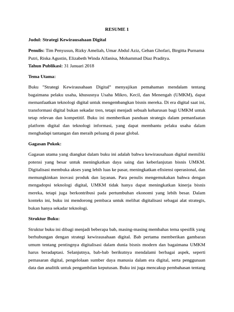 Resume Buku | PDF