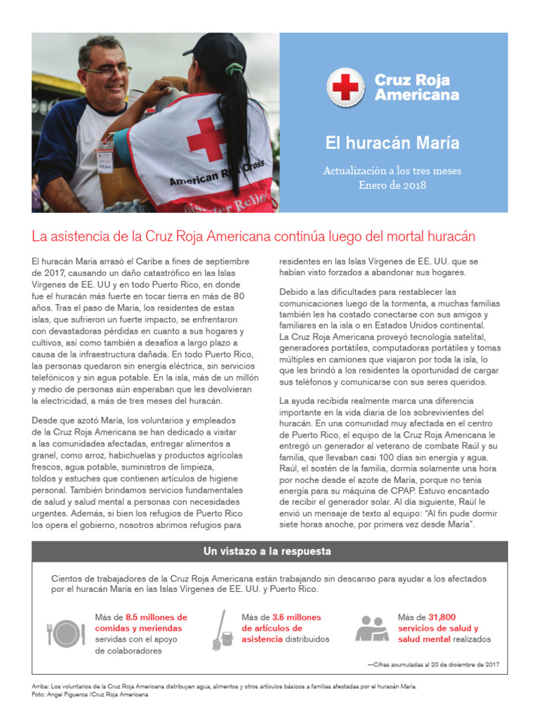 Huracan Maria Actualizacion Tres Meses | PDF