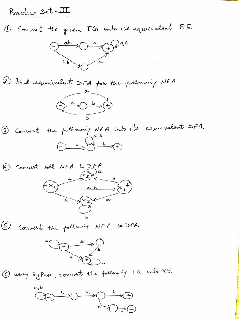 TOC Practice Set 3 | PDF