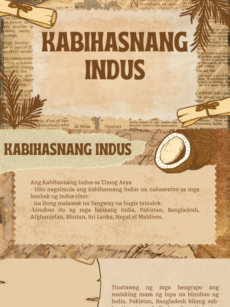 Heograpiya NG Kabihasnang Indus PDF | PDF