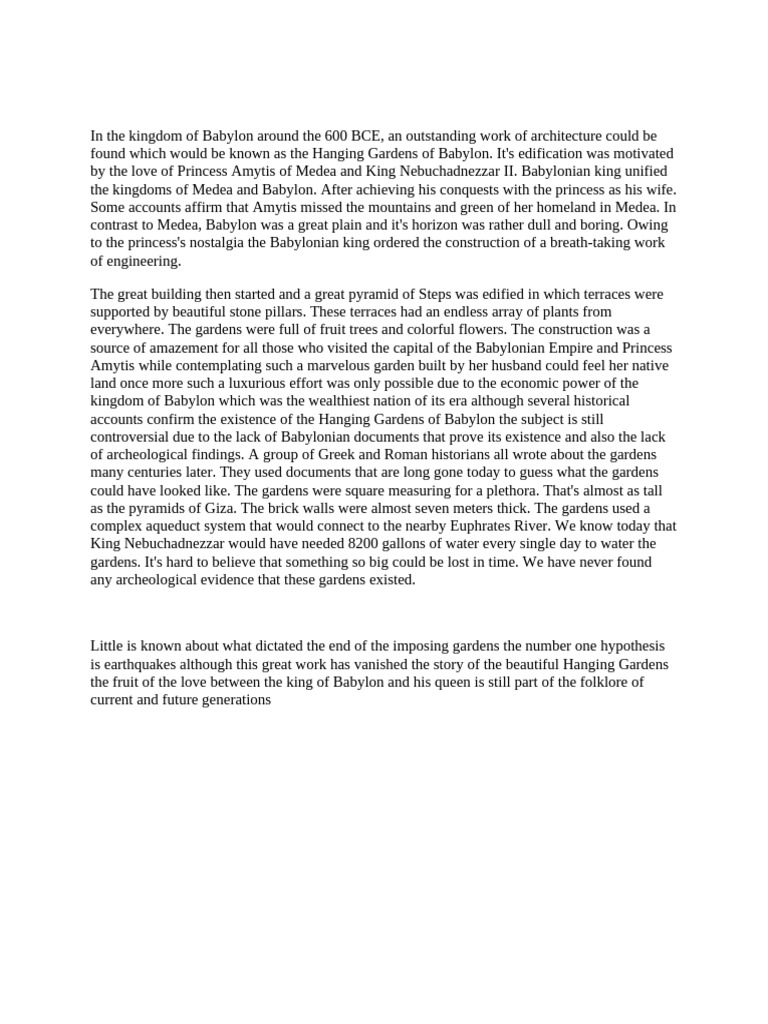 In The Kingdom of Babylon Arou | PDF