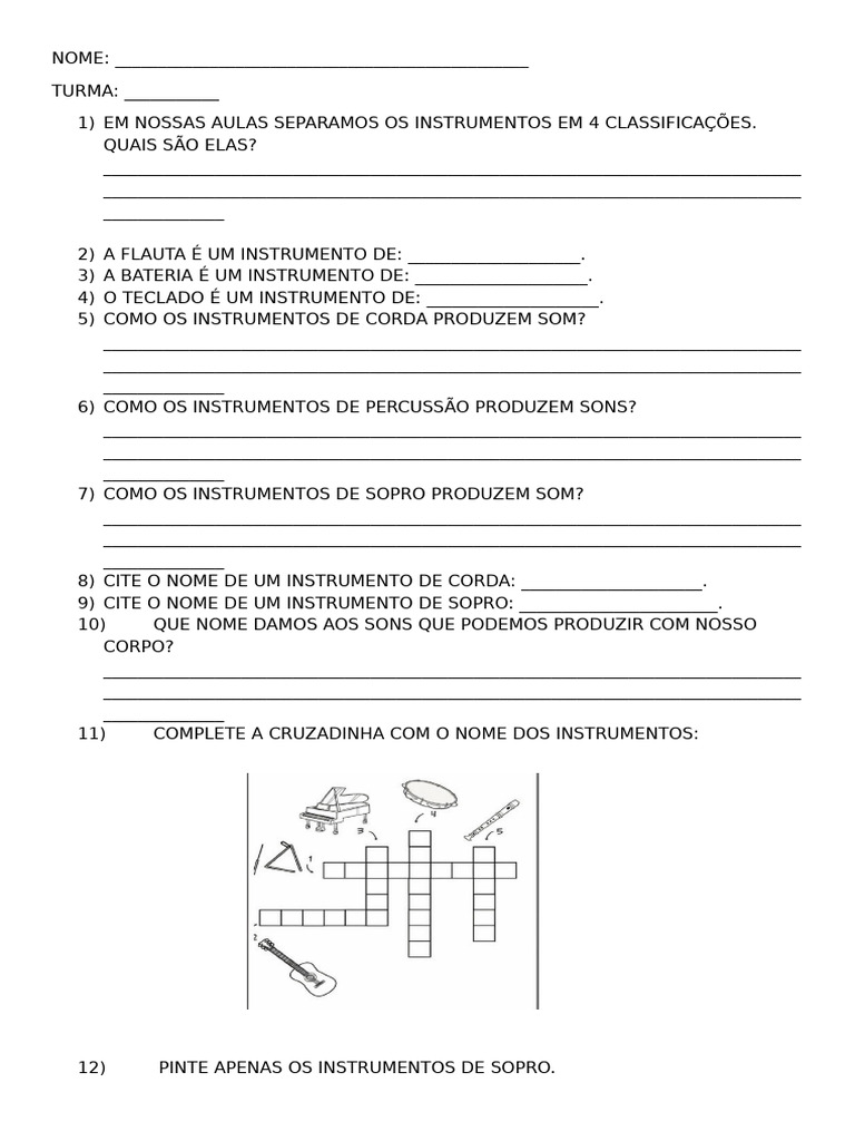 Prova 6 Ano 3 Bim | PDF