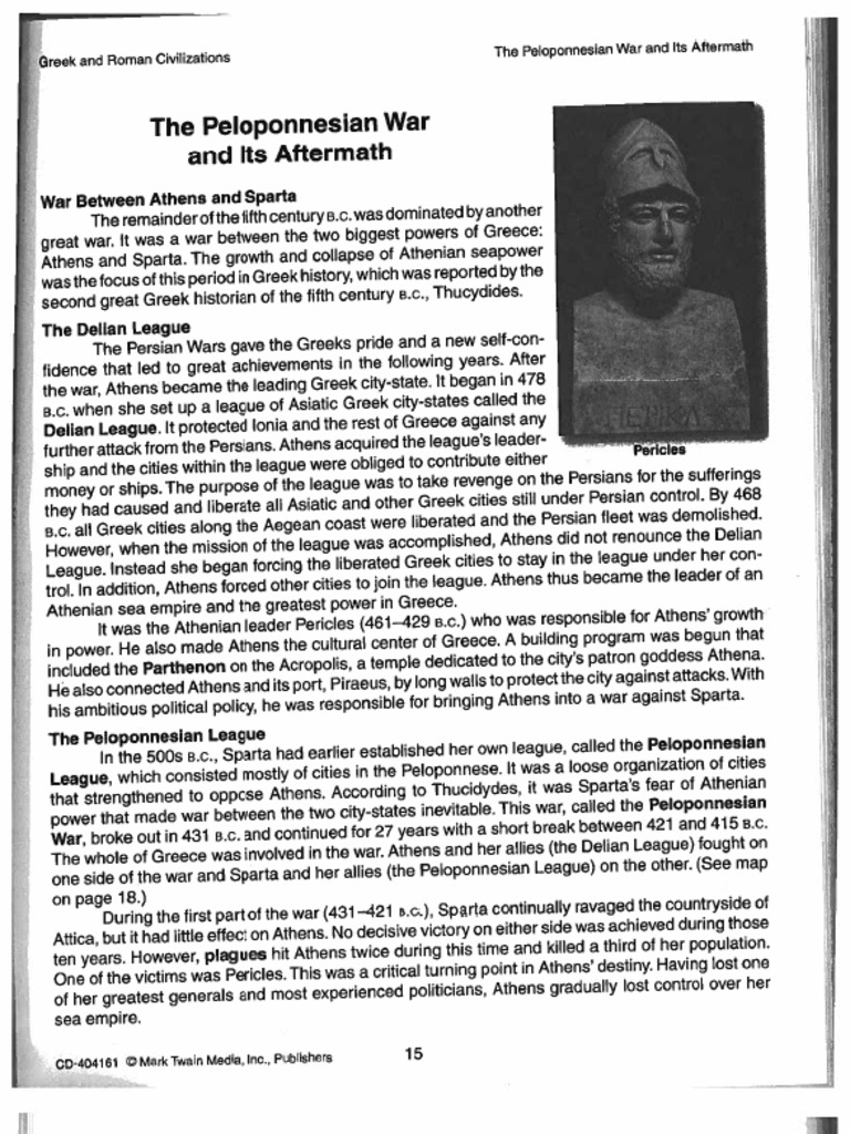 The Peloponnesian War and Its Aftermath | PDF