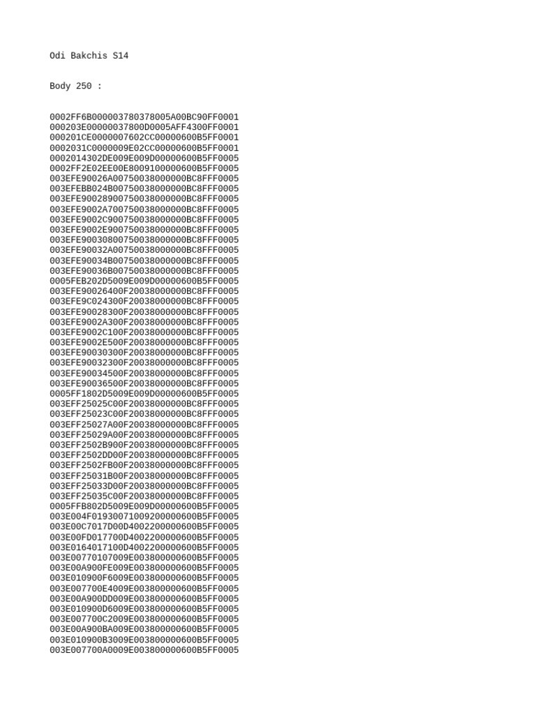 Odi Bakchis S14 | PDF