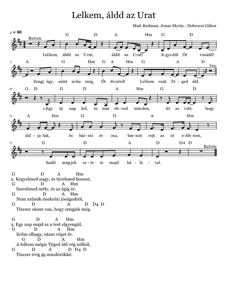 Lelkem Aldd Az Urat | PDF