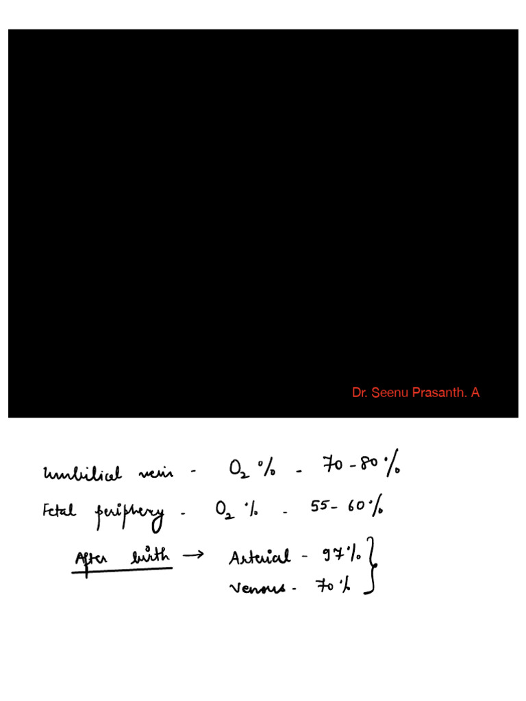 Fetal Circulation - Dr. Seenu | PDF