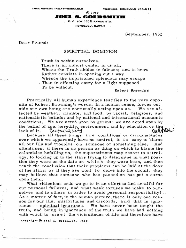 September, 1962 - SPIRITUAL DOMINION | PDF