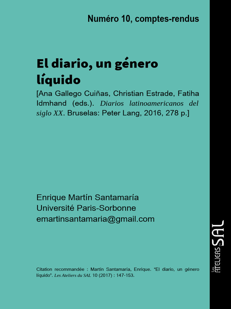 Diario- Género líquido | PDF