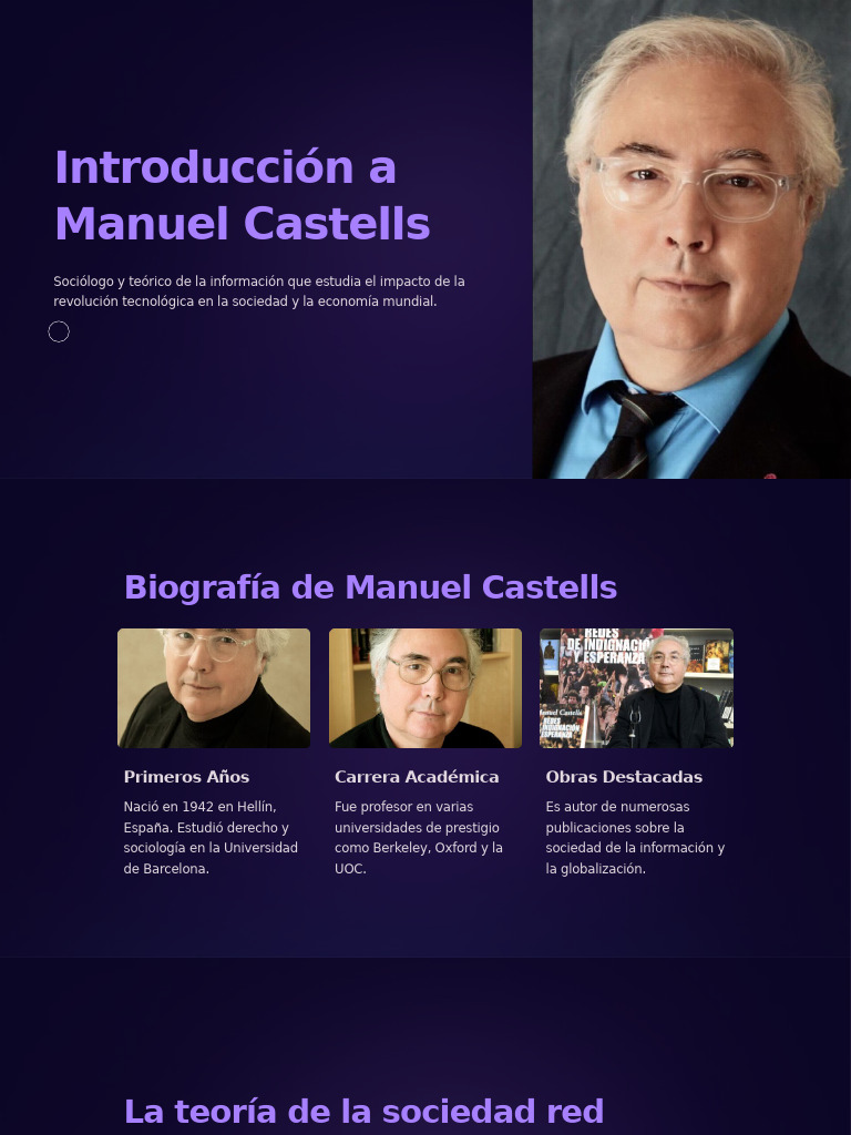 Introduccion A Manuel Castells | PDF
