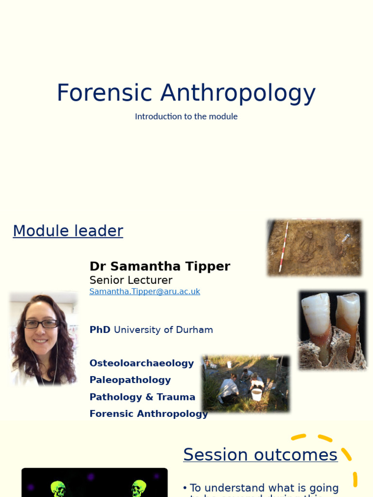 Forensic Anthropology Module Overview | PDF | Race (Human ...