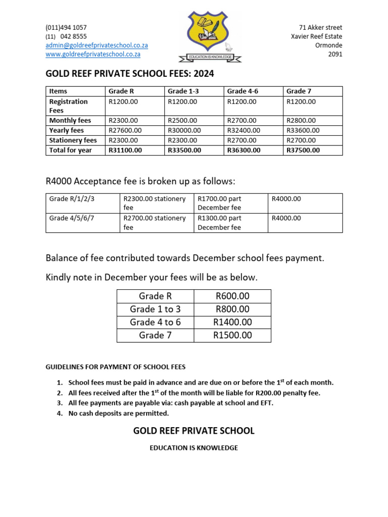 School Fees | PDF