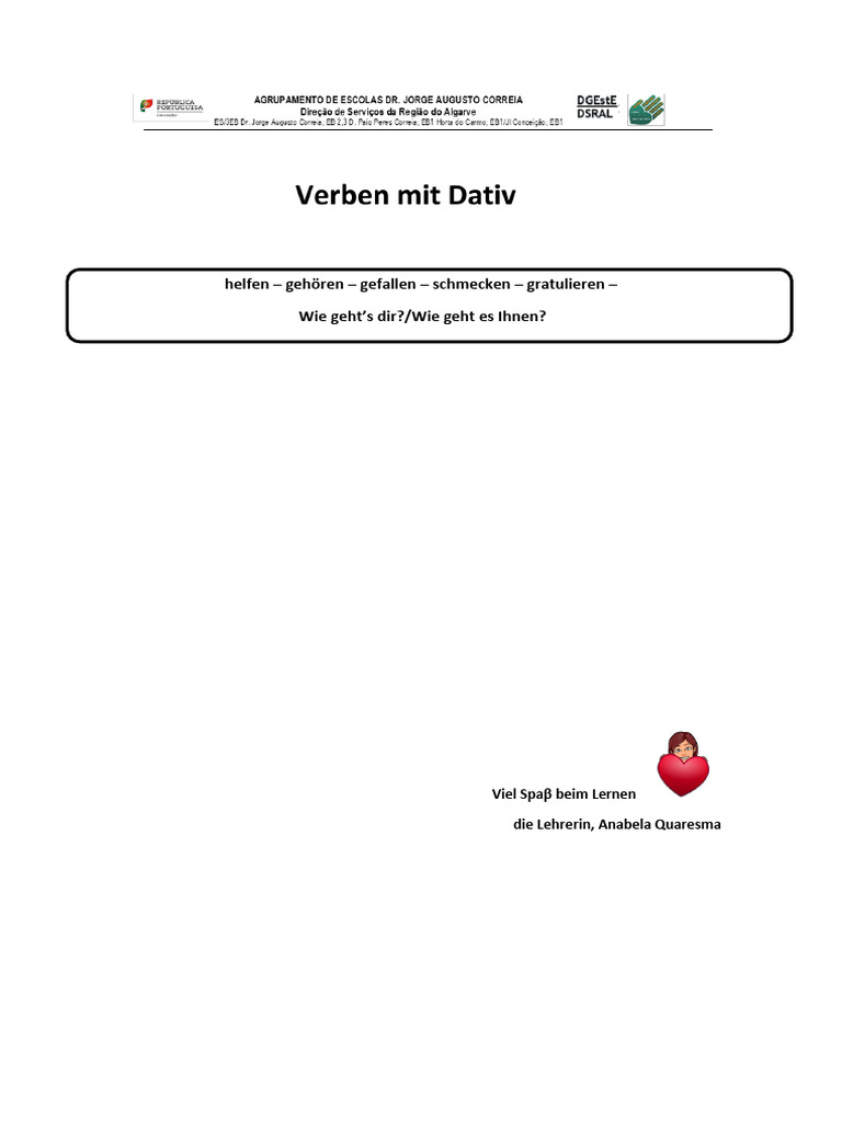 Verben Mit Dativ | PDF