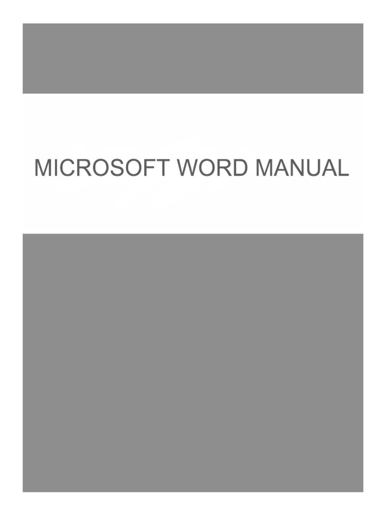 Word Manual Complete Solving | PDF
