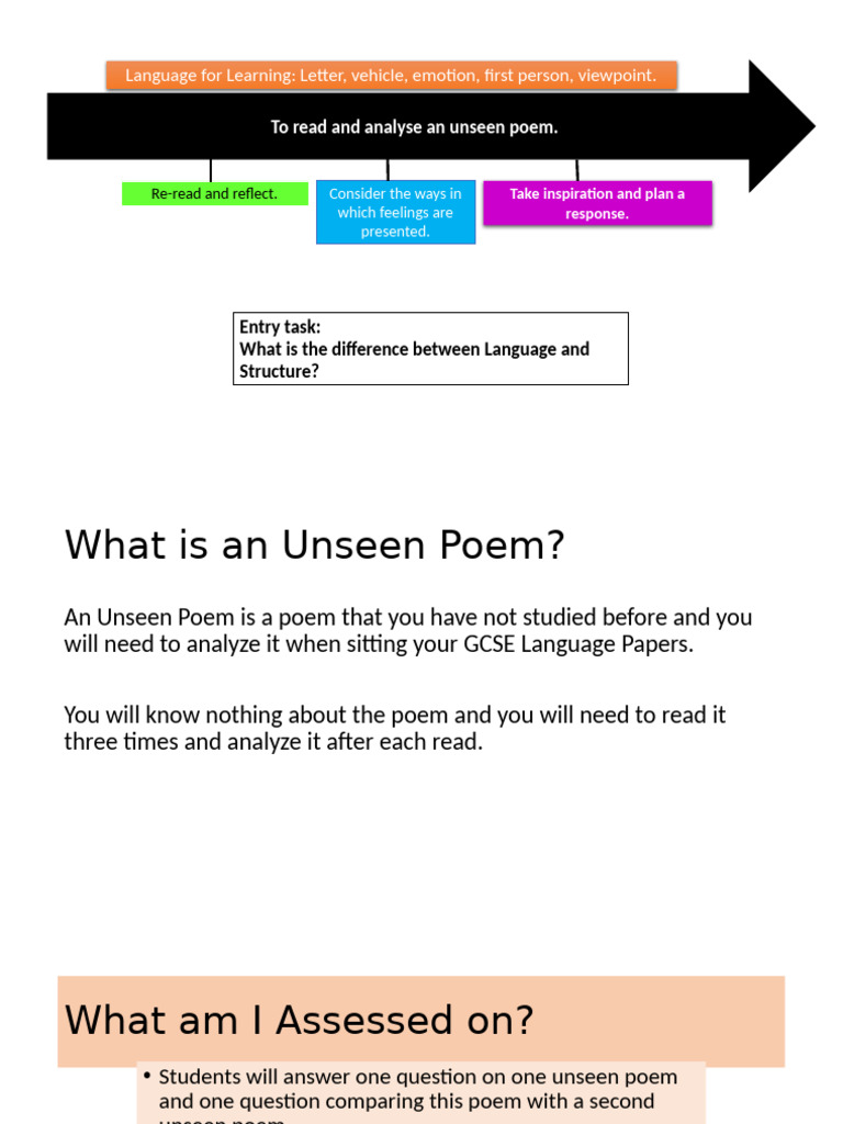 Unseen Poetry - The Man He Killed | PDF | Poetry | Poetry