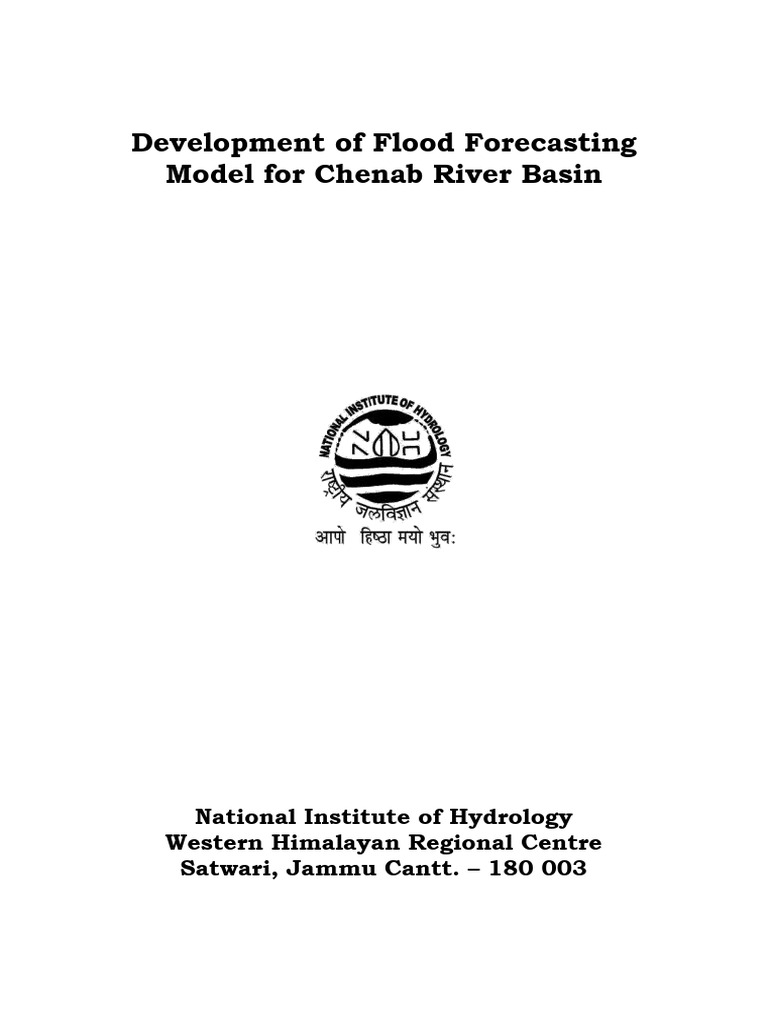 Development of Flood Forecasting Model For Chenab River Basin | PDF