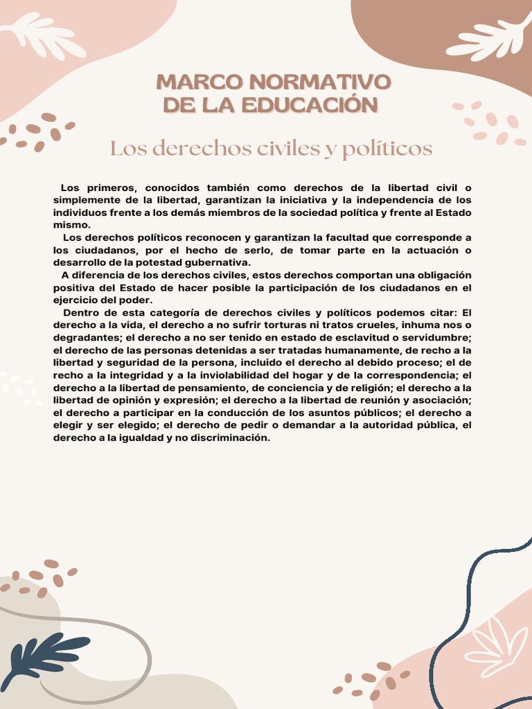 Marco Normativo de La Educación - 20240902 - 112803 - 0000 | PDF