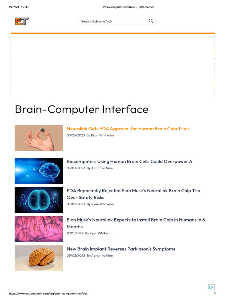 Brain Computer Interface | PDF