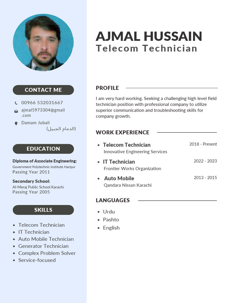 Resume Ajmal Hussain 1 | PDF Resume Ajmal Hussain 1 | PDF