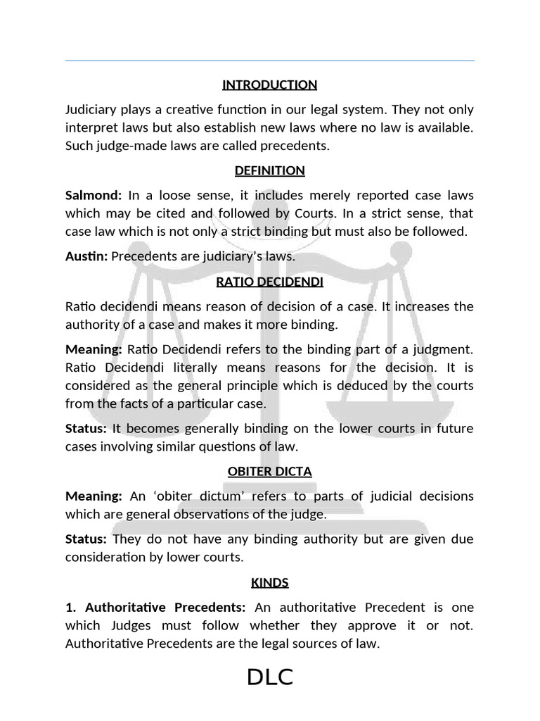 Precedents | PDF