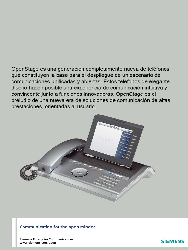 SiemensF Openstage | PDF