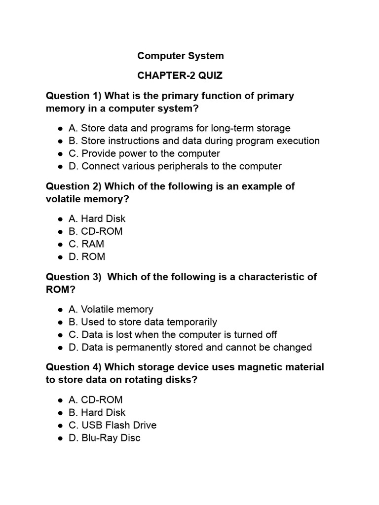 Class 9 CS CH-1 | PDF | Computers
