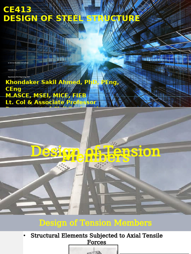 Design of Steel Tension Members | PDF | Strength Of Materials | Fracture