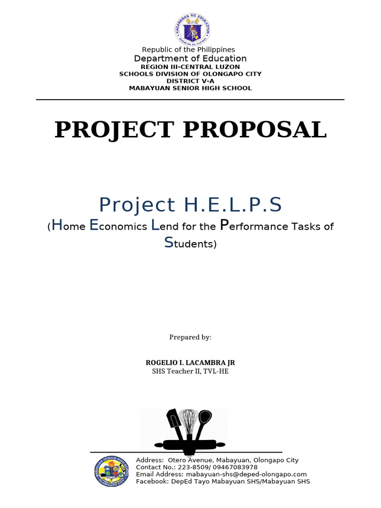 Project Proposal - Project HELPS | PDF