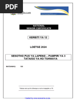 Thothokiso ya Sesotho: Tlhaho le Manollo | PDF | Self-Improvement