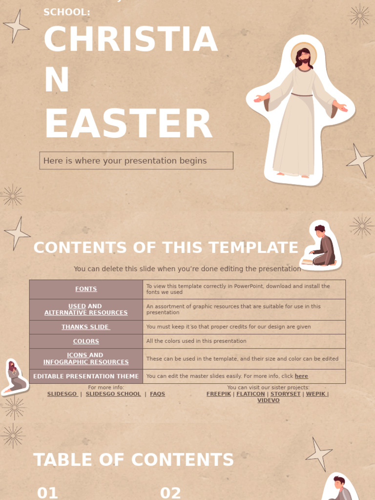 Religion Subject For Middle School - Christian Easter by Slidesgo | PDF