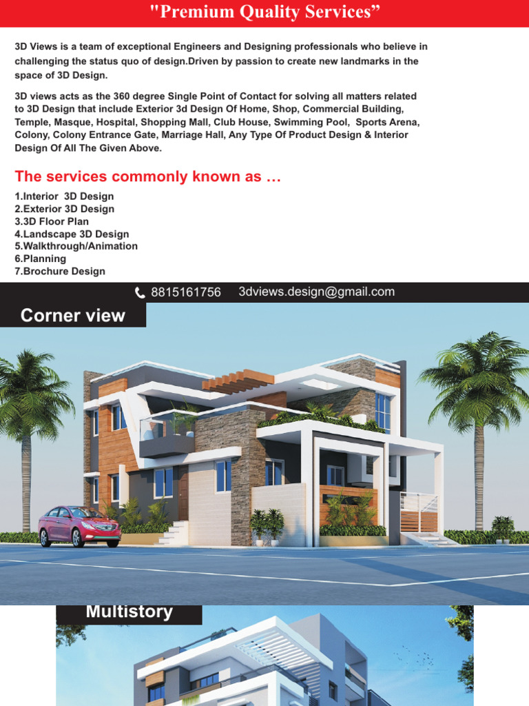 3D views Portfolio-1 | PDF