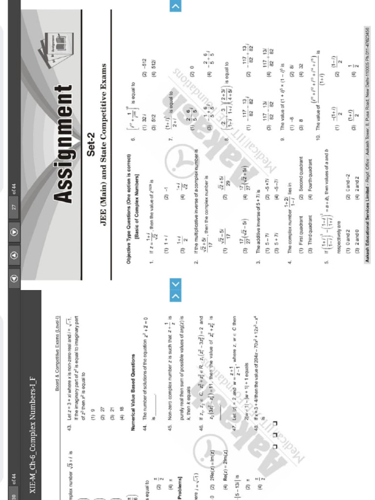Maths Complex Numbers | PDF