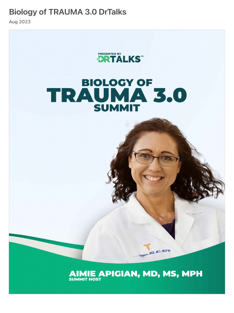 Biology of TRAUMA 3.0 DrTalks 2 | PDF