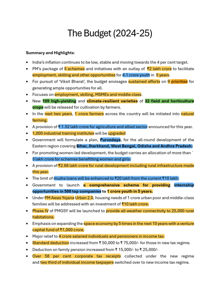 The Budget | PDF | Taxes | Business