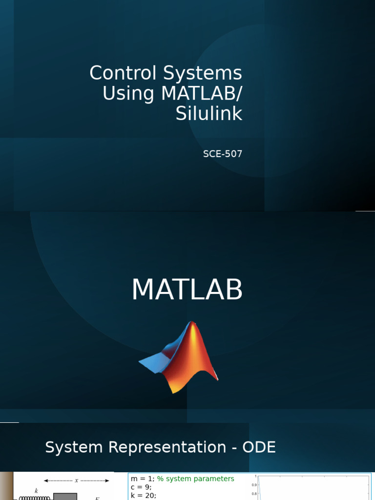 Intro To MATLAB Simulink 507 | PDF Intro To MATLAB Simulink 507 | PDF