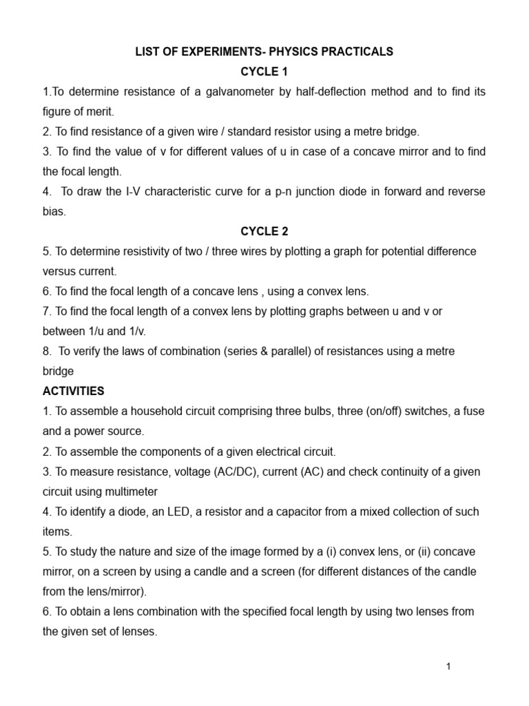 XII PHYSICS PRACTICAL (4) - Copy-2 | PDF