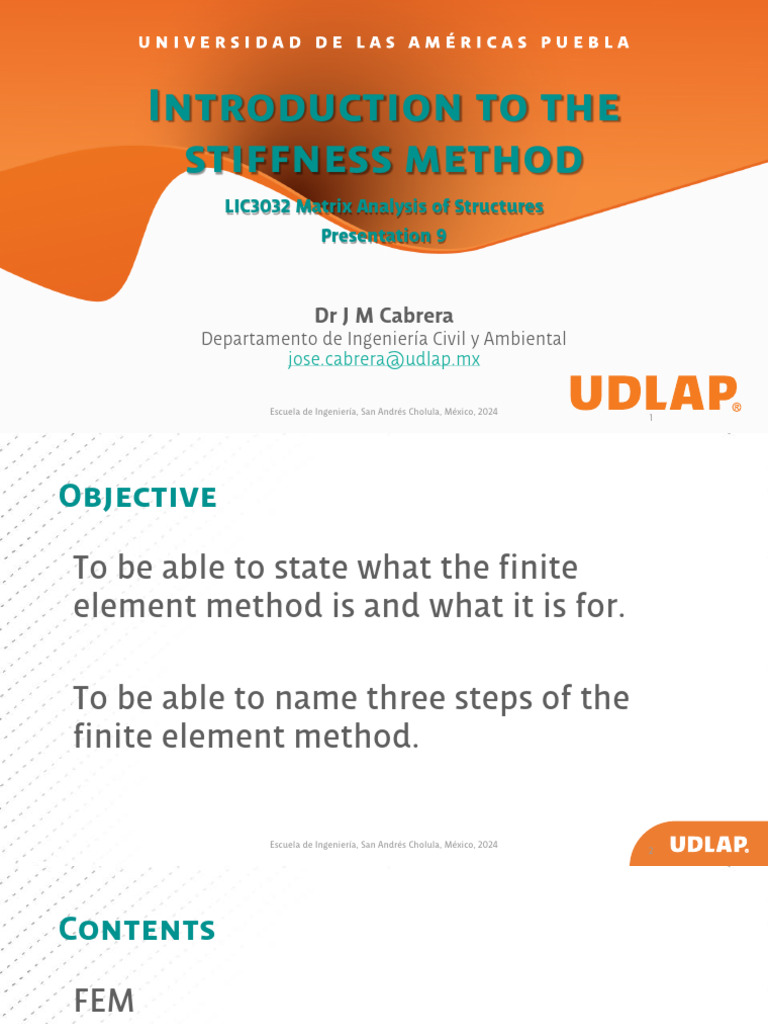 Stiffness Method | PDF