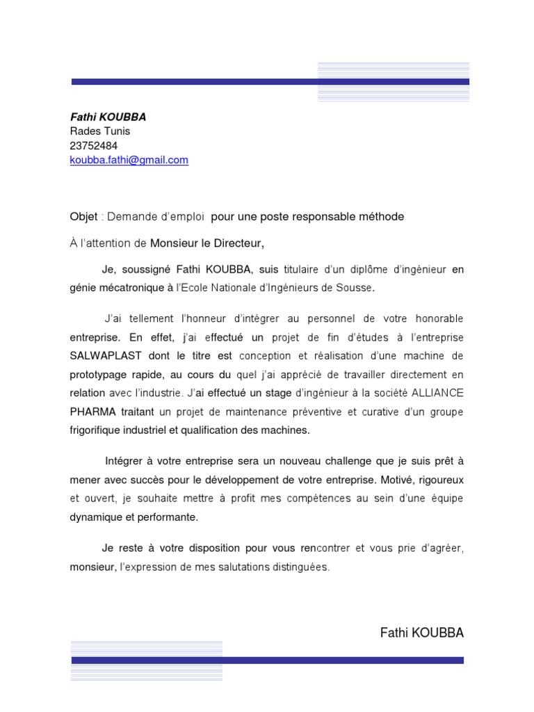 Lettre de Motivation | PDF | Affaires | Ordinateurs