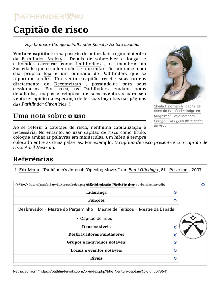 Venture-Captain - PathfinerWiki | PDF