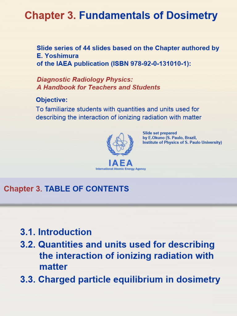 Chapter 3. Fundamentals of Dosimetry | PDF | Dosimetry | Science ... Chapter 3. Fundamentals of Dosimetry | PDF | Dosimetry | Science ...